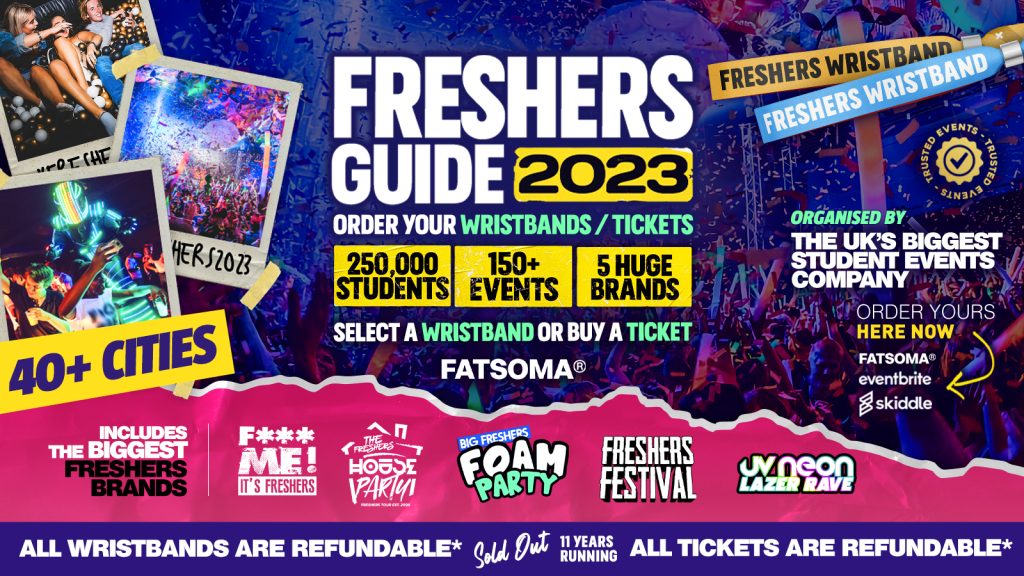 Your Freshers Guide | The Biggest Events of Freshers Week 2023